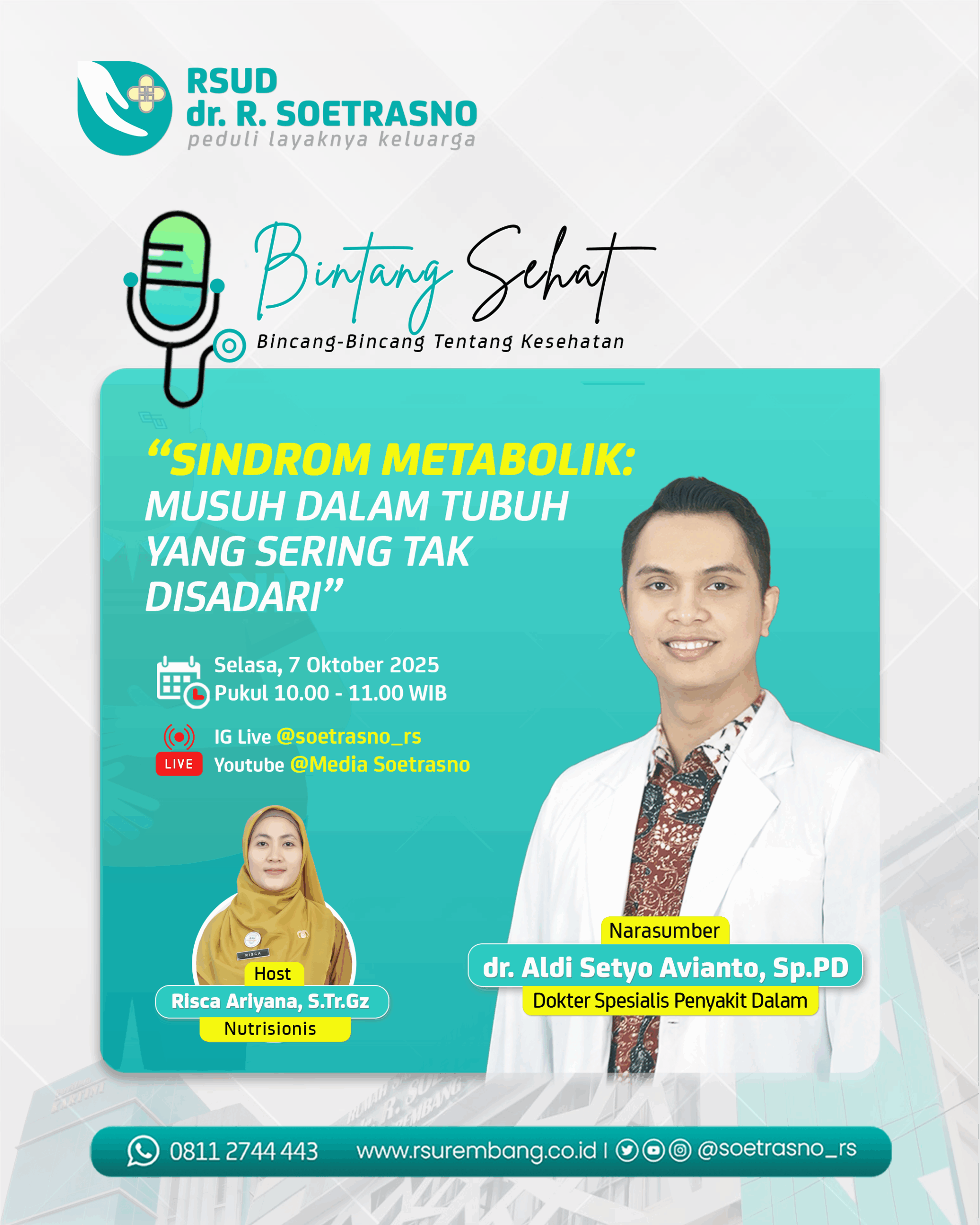 Tahukah kamu kalau sindrom metabolik bisa jadi “musuh dalam tubuh” yang ...
